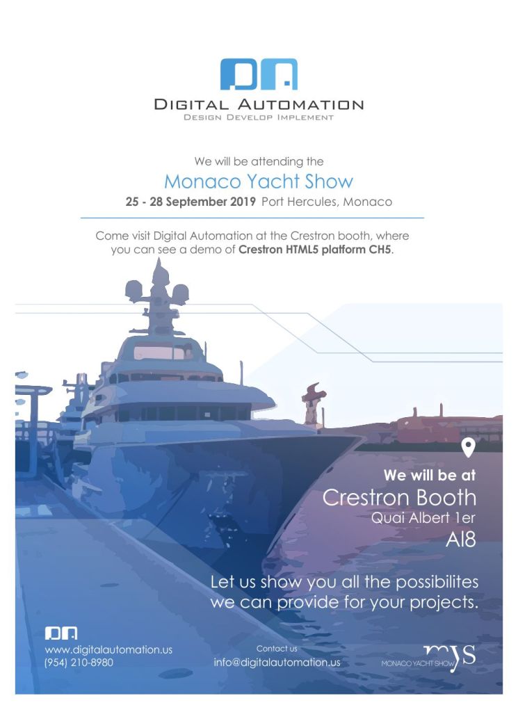 Monaco Yacht Show - Digital Automation