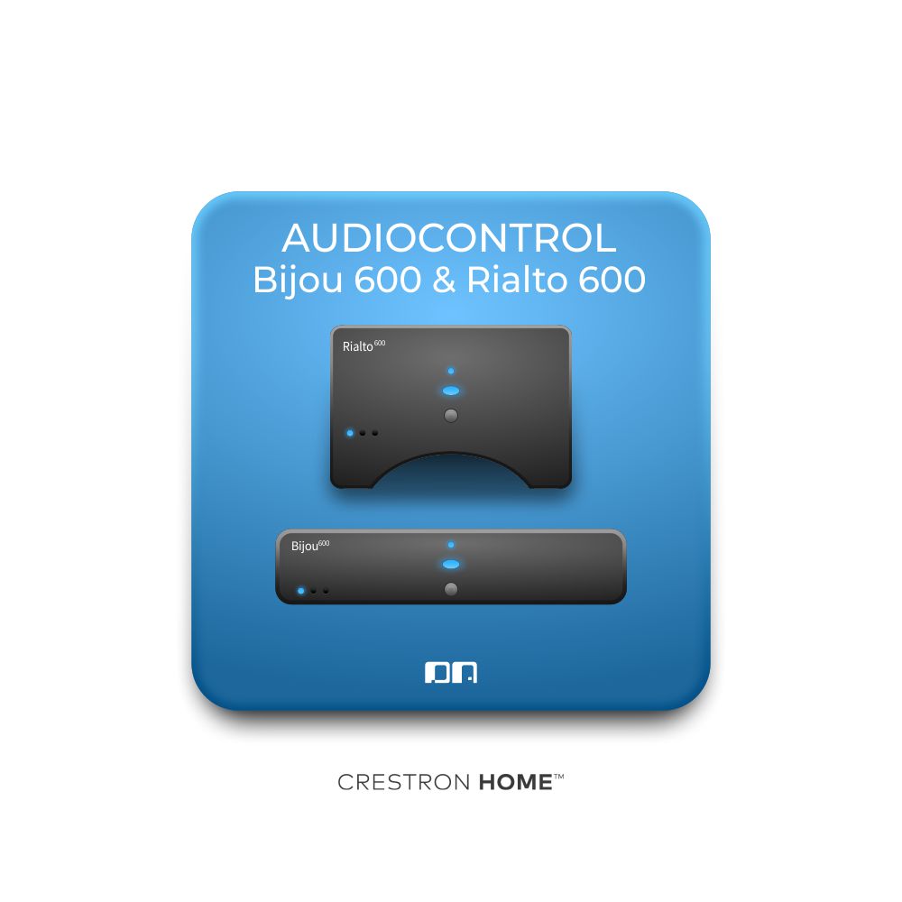 AudioControl Zone Amplifier Bijou 600 & Rialto 600 Crestron Home ...